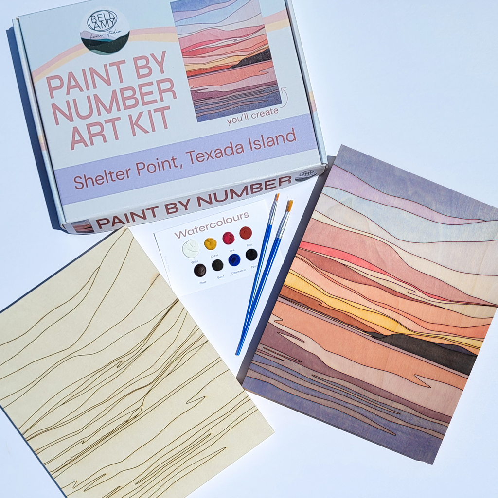 Paint By Number Art Kit Shelter Point - Wholesale – Bellamy Home Studio